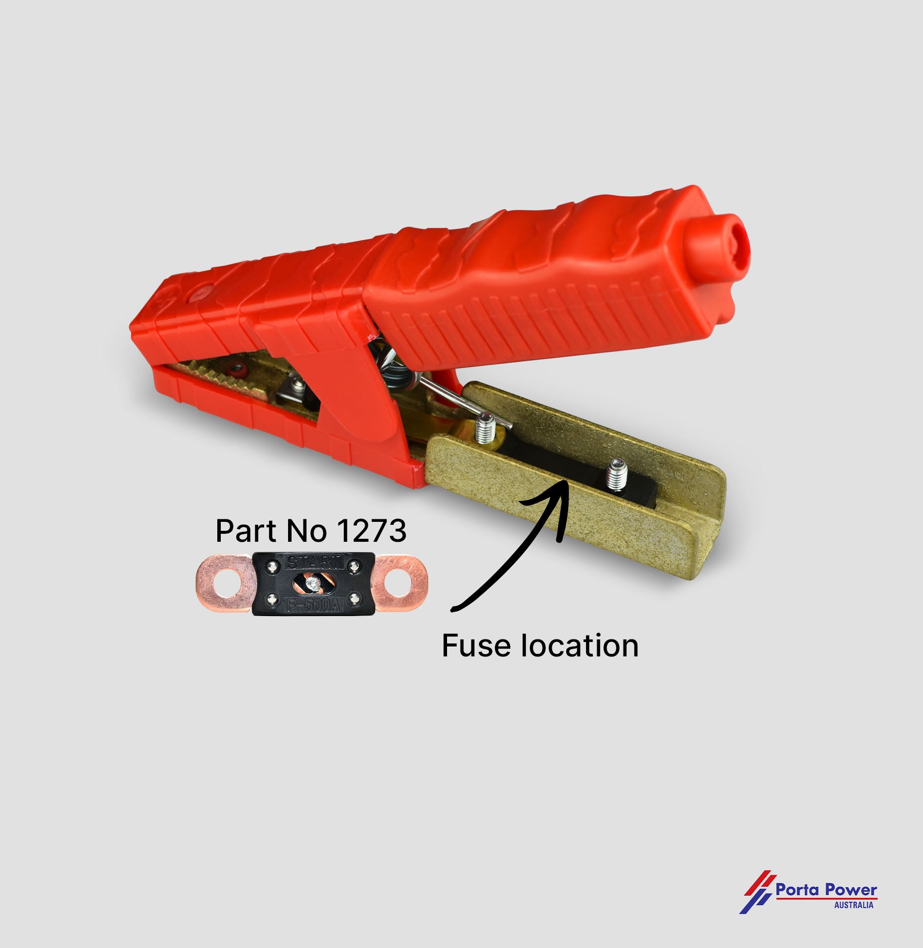 Red Clamp Positive Heavy duty – Jump Starter Australia