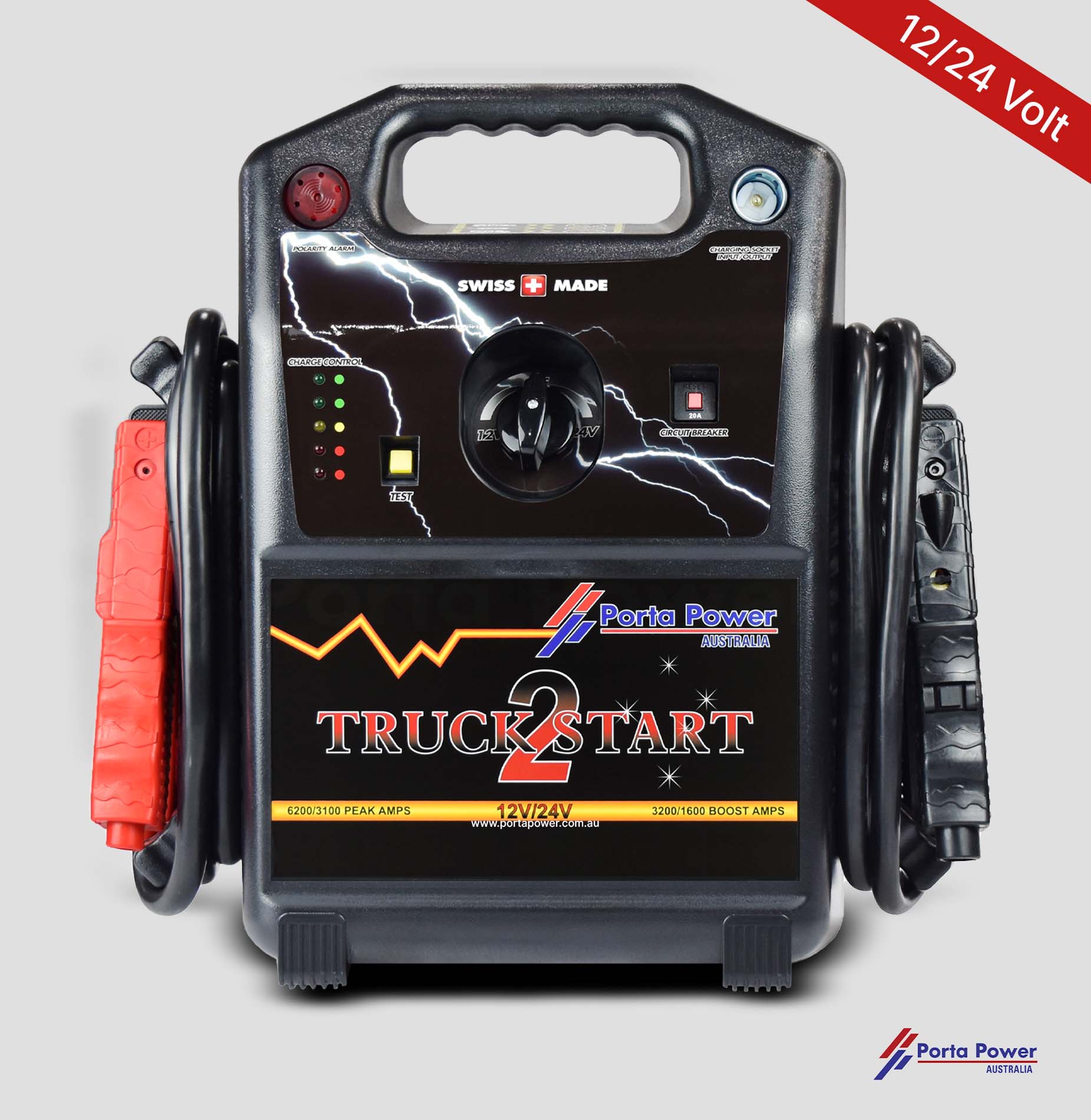 P1224 “Truck Start 2” 12/24v 6200 Peak Amps Portable AGM Batteries ...